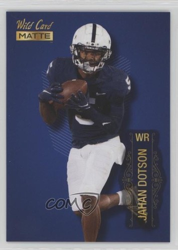 2022 Wild Card MATTE Blue Jahan Dotson #MB-53 Rookie RC | eBay