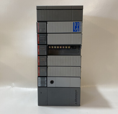 Allen Bradley SLC 500 1746-P1 Ser. A w/ 1746-A7 7-Slot Rack & 6 ...