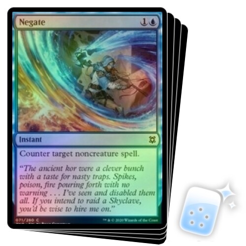 FOIL NEGATE X4 Zendikar Rising ZNR Magic MTG MINT CARD | eBay