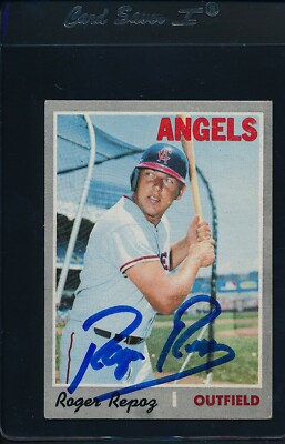 1970 Topps #397 Roger Repoz Angels Signed Auto *2142 | eBay
