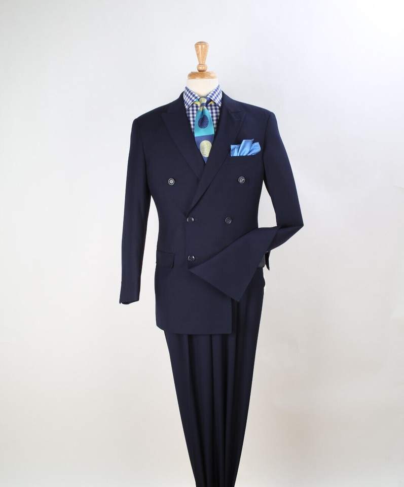 Apollo King Men's 2pc Double Breasted Business Suit | eBay