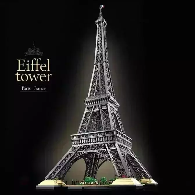 1.5m Eiffel Tower 10307 10001PCs Paris Architecture Model Building ...