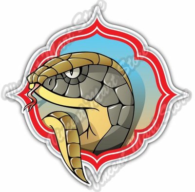 Snake Rattlesnake Viper Venom Car Bumper Window Vinyl Sticker Decal 4.6 ...