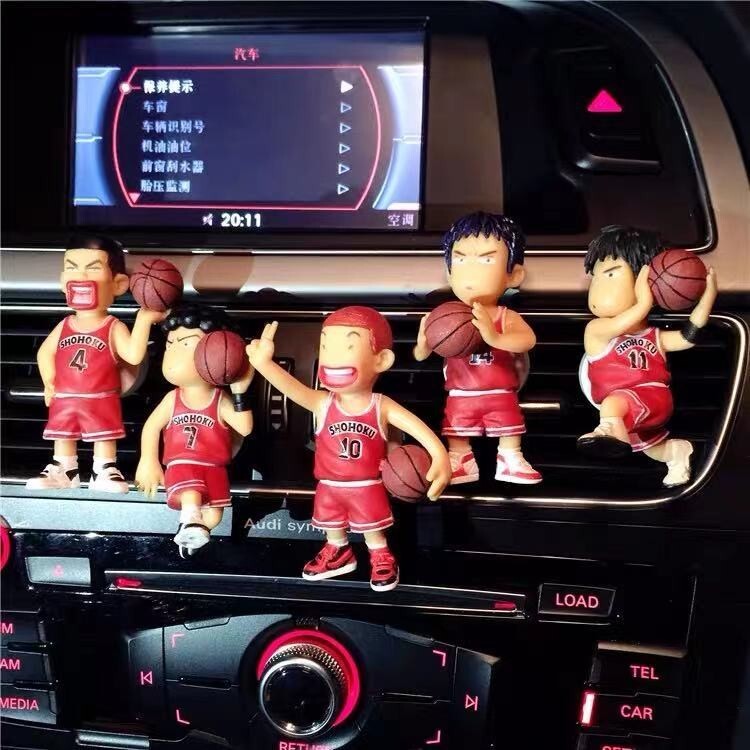 5Pcs Anime Slam Dunk Car Air Outlet Perfume Clip Freshener Air Diffuser ...