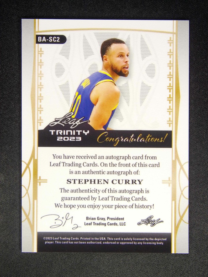 2023 Leaf Trinty Stephen Curry Auto Green /20 | eBay