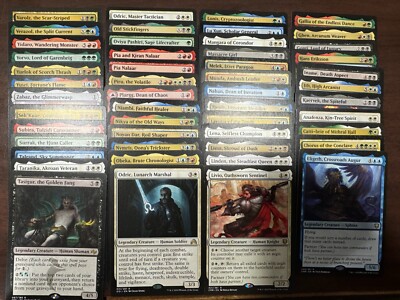 HUGE Lot of 50 Random Rare EDH Commander Generals Legendary - MTG Magic ...