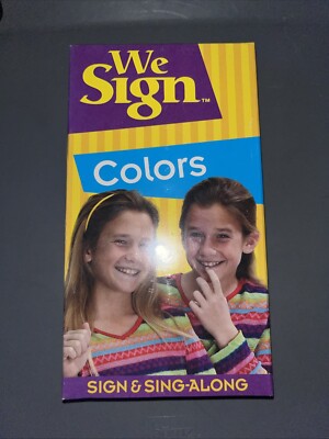 We Sign - Colors (VHS, 2001) SIGN & SING ALONG NEW SEALED 4 ...