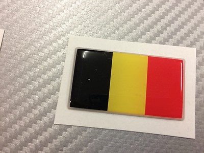 Adhesive Flag 3D Resin Bond Belgium 45 X 25 MM | eBay UK