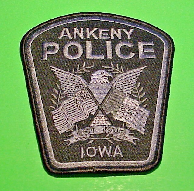 ANKENY IOWA IA ( EST. 1903 ) SUBDUED 4 3/4" POLICE PATCH FREE SHIPPING ...