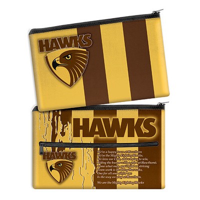 Hawthorn Hawks AFL QUALITY LARGE Pencil Case for School Work Stationary ...