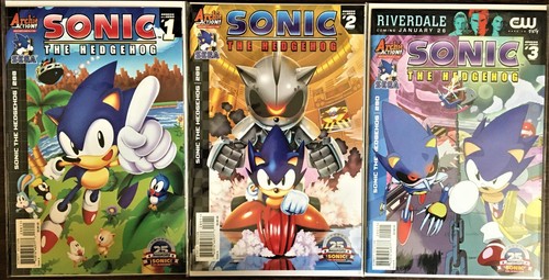 LOT 203: SONIC The HEDGEHOG 3 Comic Books 288-290 ~ 2017 Bagged ...