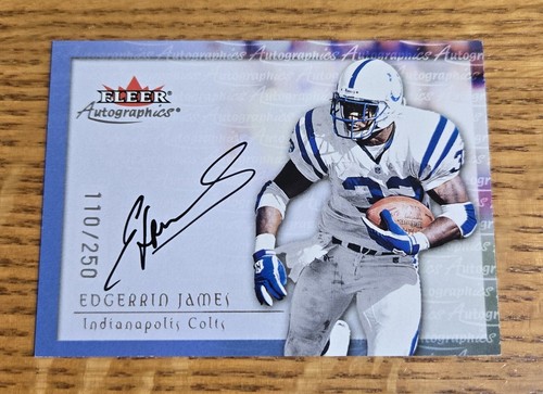 2000 Fleer Autographics Edgerrin James Auto Autograph /250 Colts | eBay
