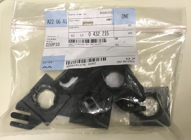 BMW OEM 08-10 528i Front Bumper Sensor Mount Kit 51110432215 for sale ...