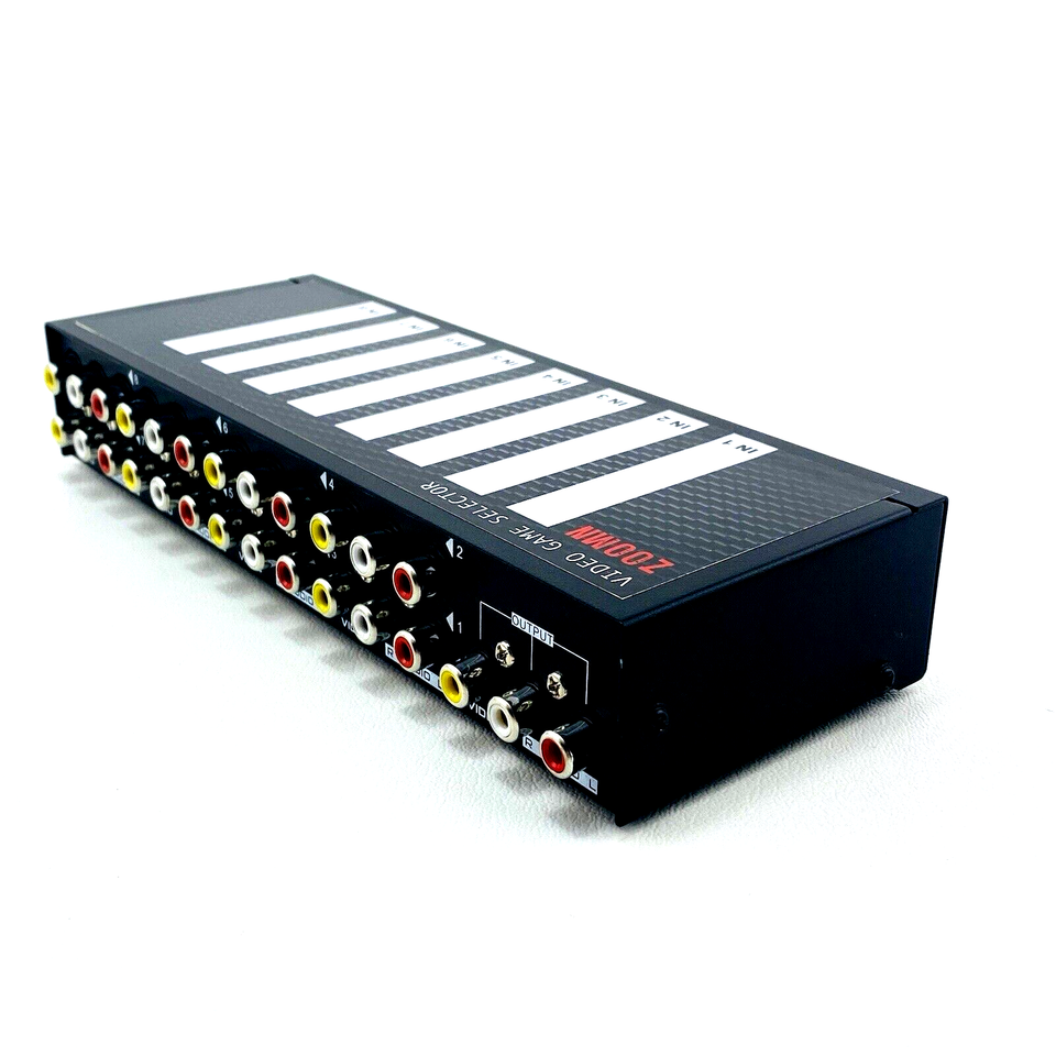 Video Game Selector Switcher 8 Way RCA AV Composite Retro Gaming PS1 ...