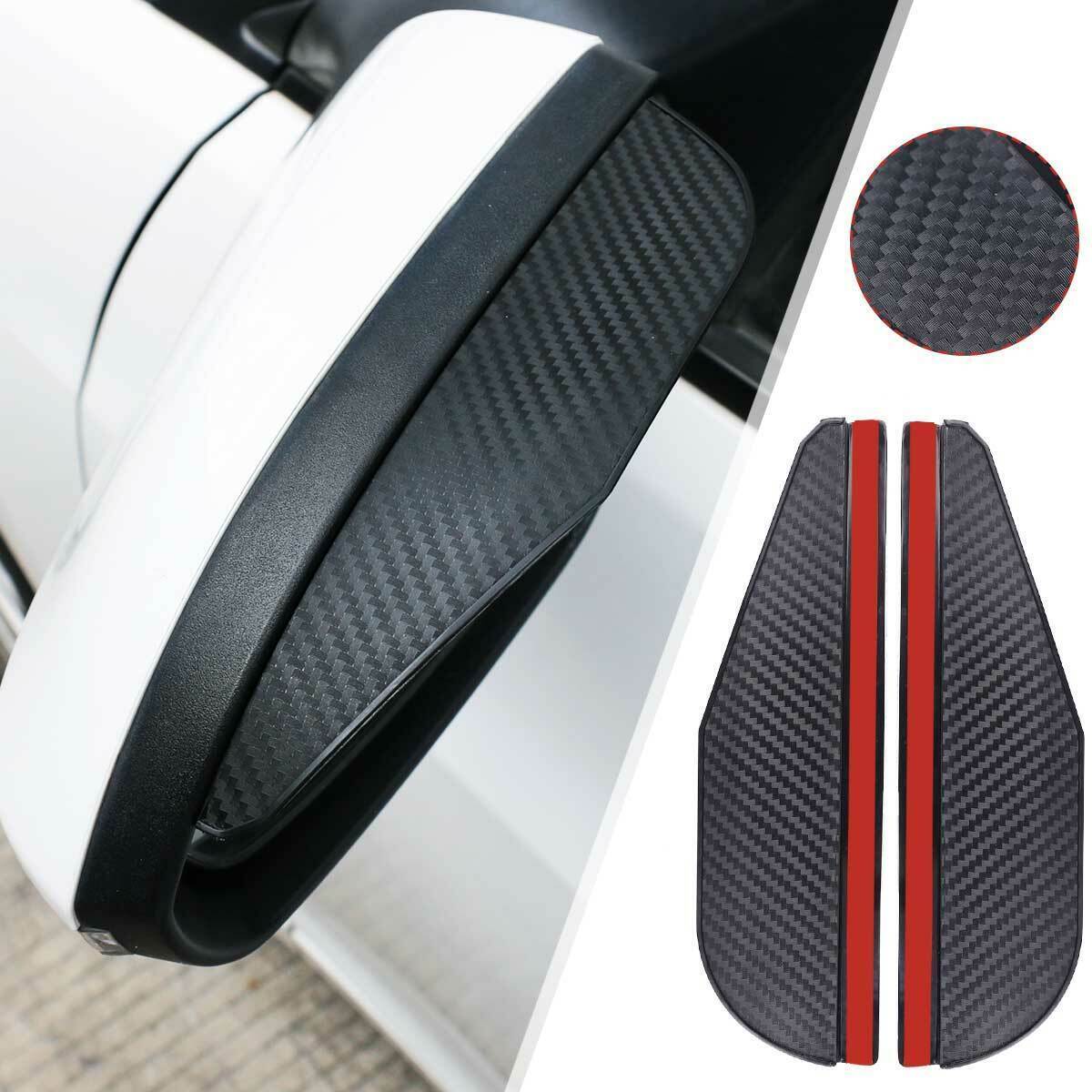 2PCS Car Rear View Mirror Sun Visor Shade Shield Rain Eyebrow Cover ...