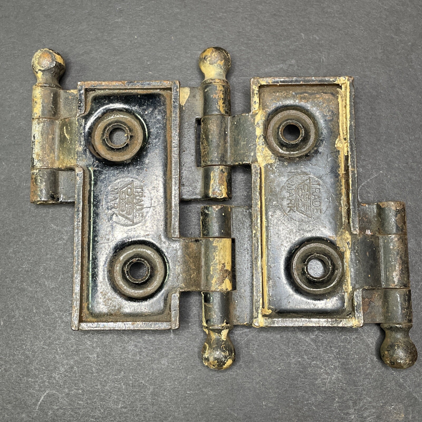 Antique c1920s Bank Vault Door Hinge Heavy Duty Double Action Face ...