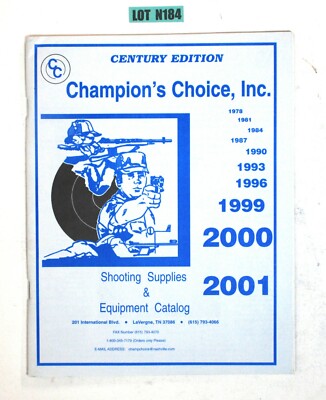 Champion's Choice Shooting Supplies Equipment Catalog 2001 Firearms ...