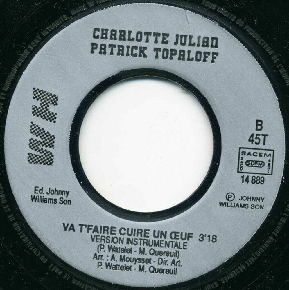 VA T'Make Bake Un Egg Charlotte Julian Patrick Topaloff Bon Condition ...