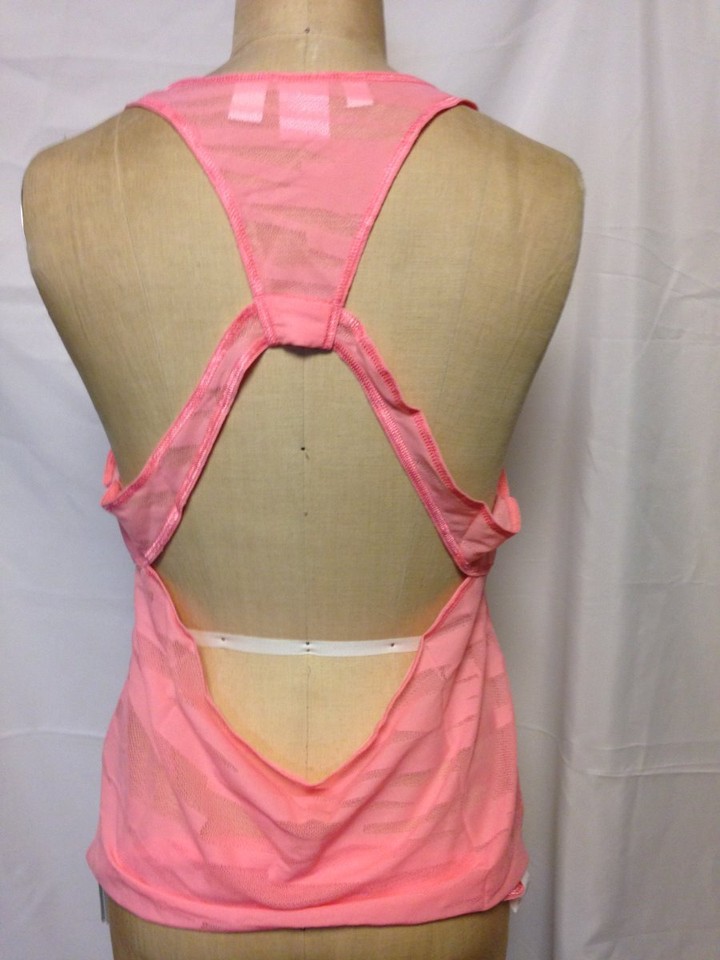 Puma Mesh It Up Layer Tank Top Salmon Rose TL25755 NWT | eBay