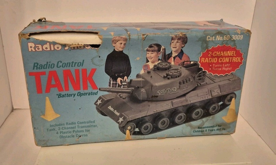 Vintage Radio Shack 60-3009 Radio Controlled (R/C) Military/Army Tank ...