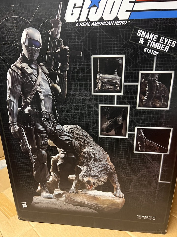 Snake Eyes and Timber G.I. Joe Polystone Statue Sideshow Regular #179/ ...
