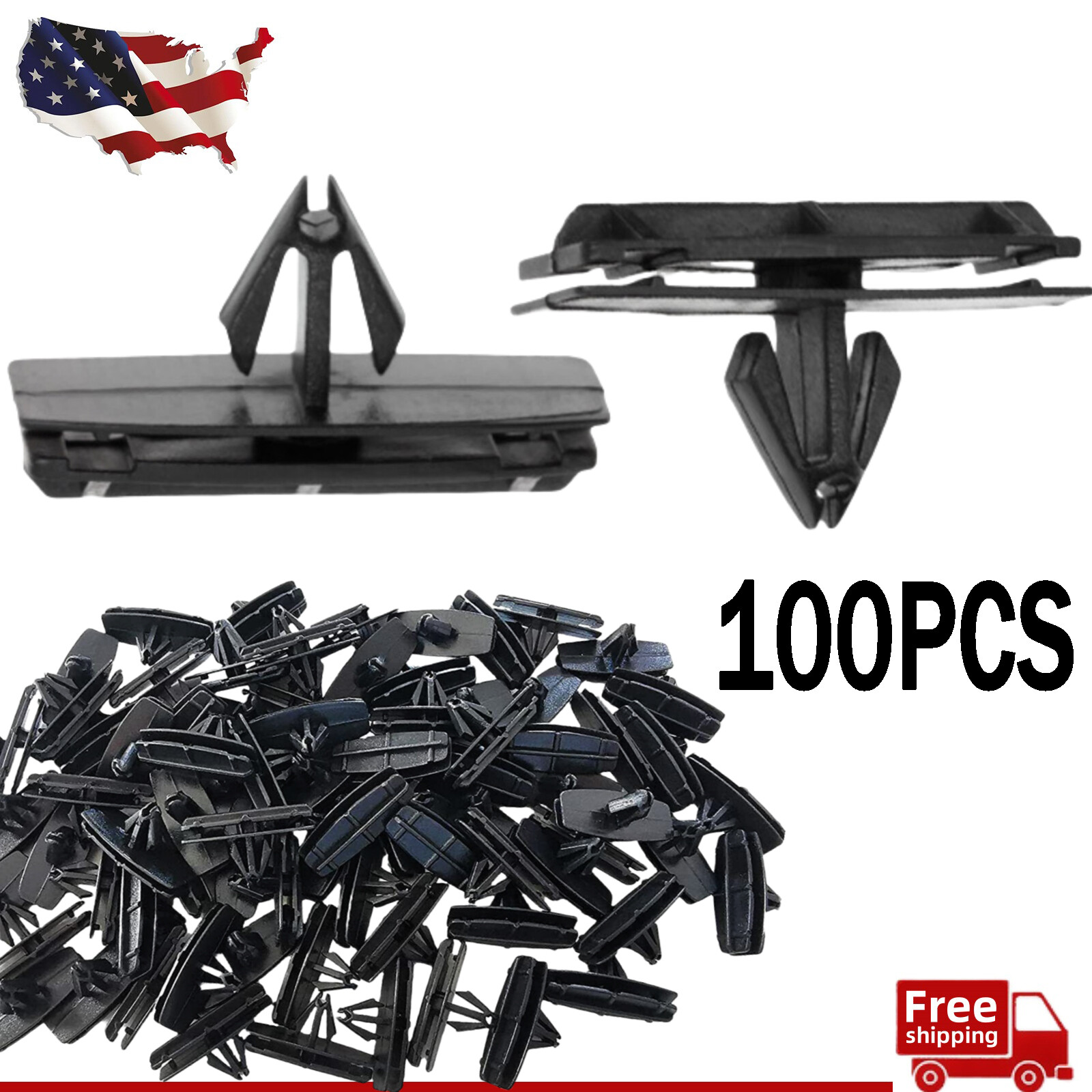 100PCS Fender Flare Moulding Clips 68039280AA For Chrysler Jeep Liberty ...