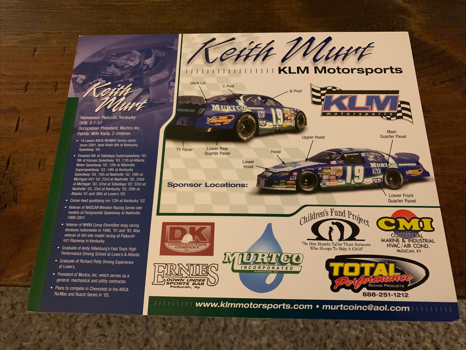 Signed Keith Murt #79 Nascar Racing Postcard | eBay