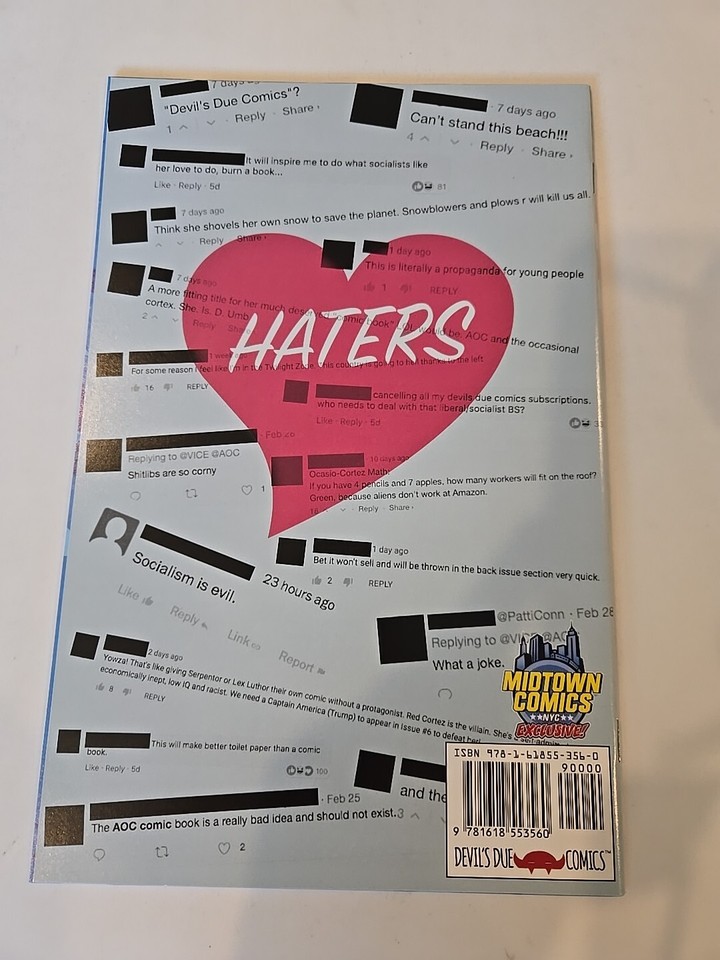 Alexandria Ocasio-Cortez and the Freshman Force #1 AOC Midtown Comics ...