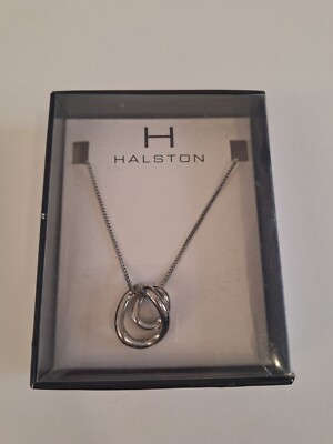 H by Halston Dark Silver Necklace New In The Box | eBay