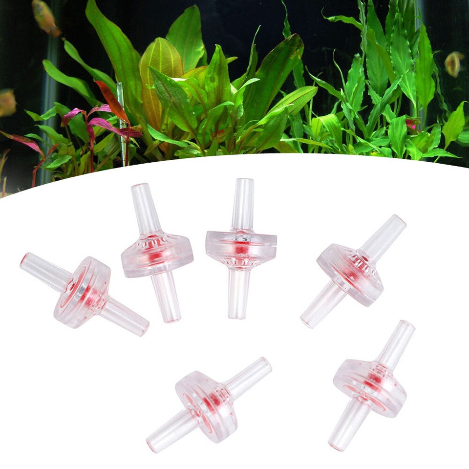 10x Aquarium Fish Tank Co2 Water Air Line Pump One Way Non-Return Check ...
