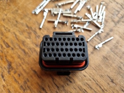 TE CONNECTIVITY 34 PIN ECU 4 KEY CONNECTOR PLUG MOTEC LINK DTA HALTECH ...