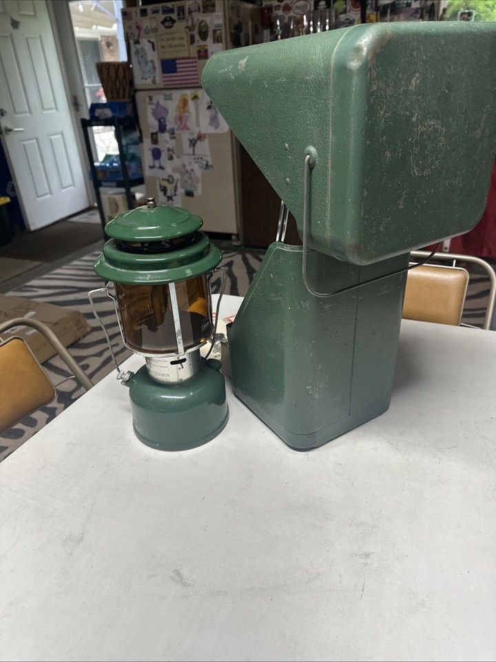 Vintage Coleman 220H195 Double Mantle Lantern W/ Repair Kits And ...