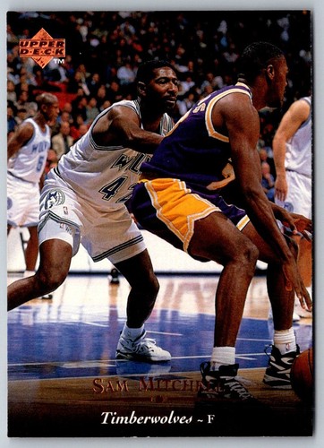1995 Upper Deck Sam Mitchell #246 Minnesota Timberwolves Basketball ...