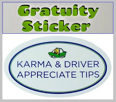 TIP BOOSTER STICKER , UBER TIP , TIP STICKER | eBay