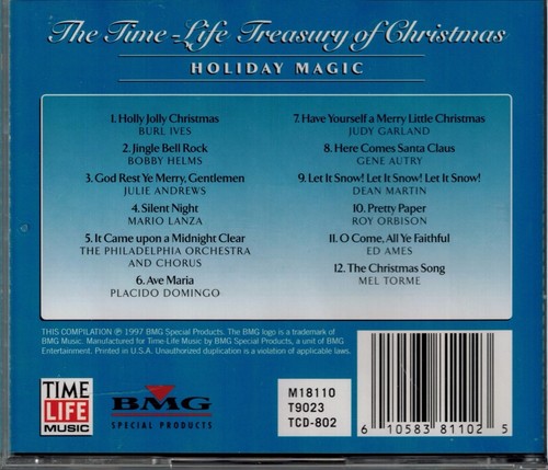 TIME-LIFE TREASURY OF CHRISTMAS - HOLIDAY MAGIC - MINT CD 610583811025 ...