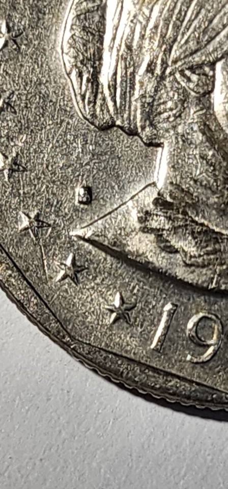 1979-S Mint Mark Over D MINT MARK Susan B. Anthony Dollar And Scars On ...