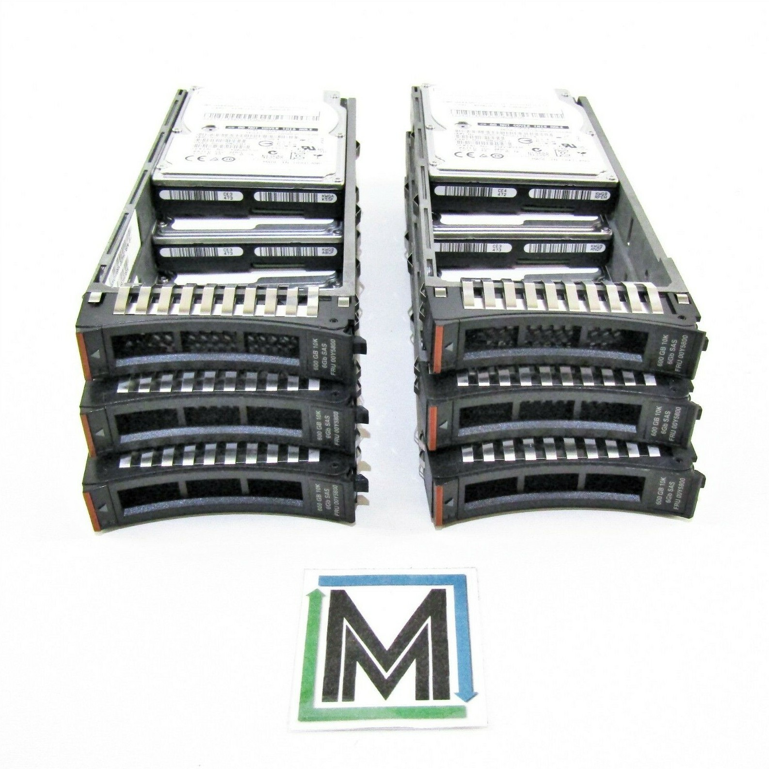 LOT OF 6: IBM 00Y5800 49Y7448 AC60 STORWIZE 600GB 10K SAS 2.5" SFF HDD ...