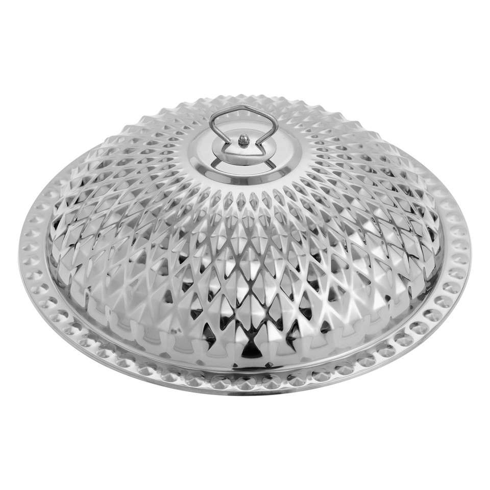 6L/6.3QT Round Chafing Dish W/ A Hanging Lid Stainless Steel Warming ...