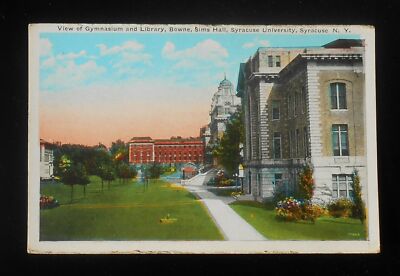 1910s Gymnasium and Library Bowne Sims Hall Syracuse University ...
