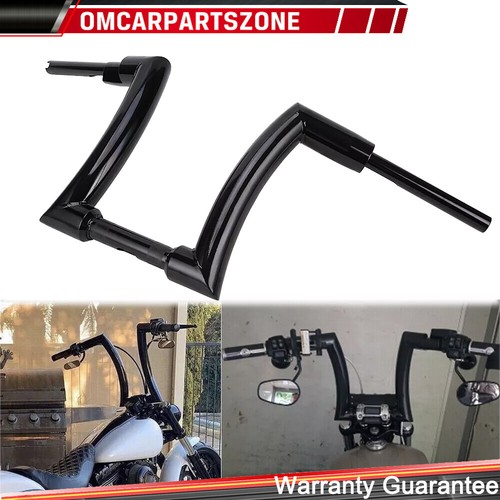 14" RISE HANGER HANDLEBARS FAT 1-1/2" DNA MONSTER BARS FOR HARLEY DYNA ...