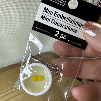 ArtMinds Mini Embellishments Crafts Dollhouse Miniature Egg Whisk Bowl ...