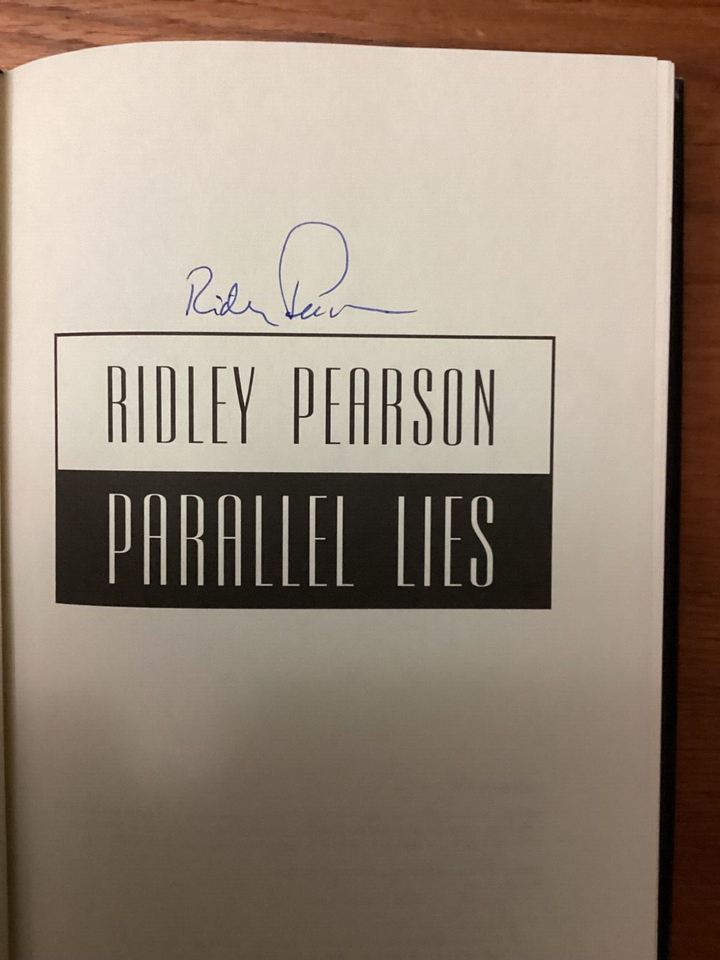 Ridley Pearson Parallel Lies signed by the author - first edition ...