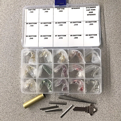 KEYING KIT FOR SCHLAGE LOCK CYLINDERS INCLUDES TOP, BOTTOM PINS ...