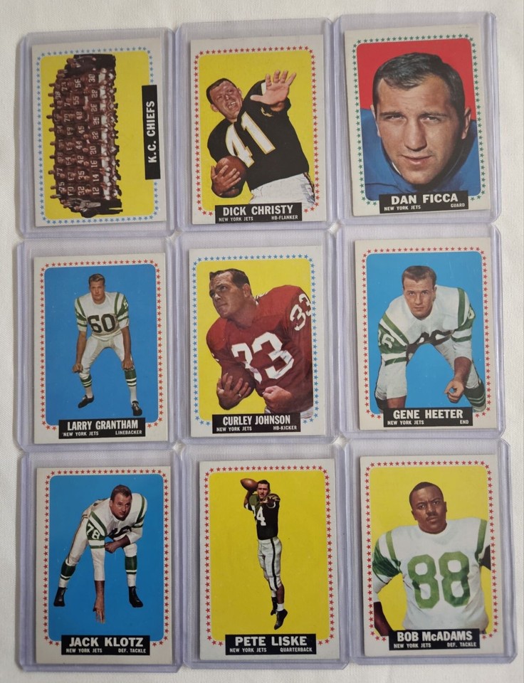 1964 Topps Football Complete Set W/All HOF’s GRADED MINT (BEST DEAL ON ...
