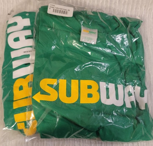 2 Short Sleeve Subway Men's T-shirts Medium, uniform-Casual TSHIRTS ...
