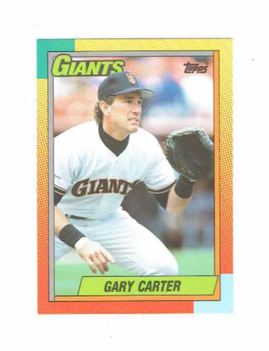 Gary Carter Giants Catcher #19T Topps 1990 Baseball Card | eBay