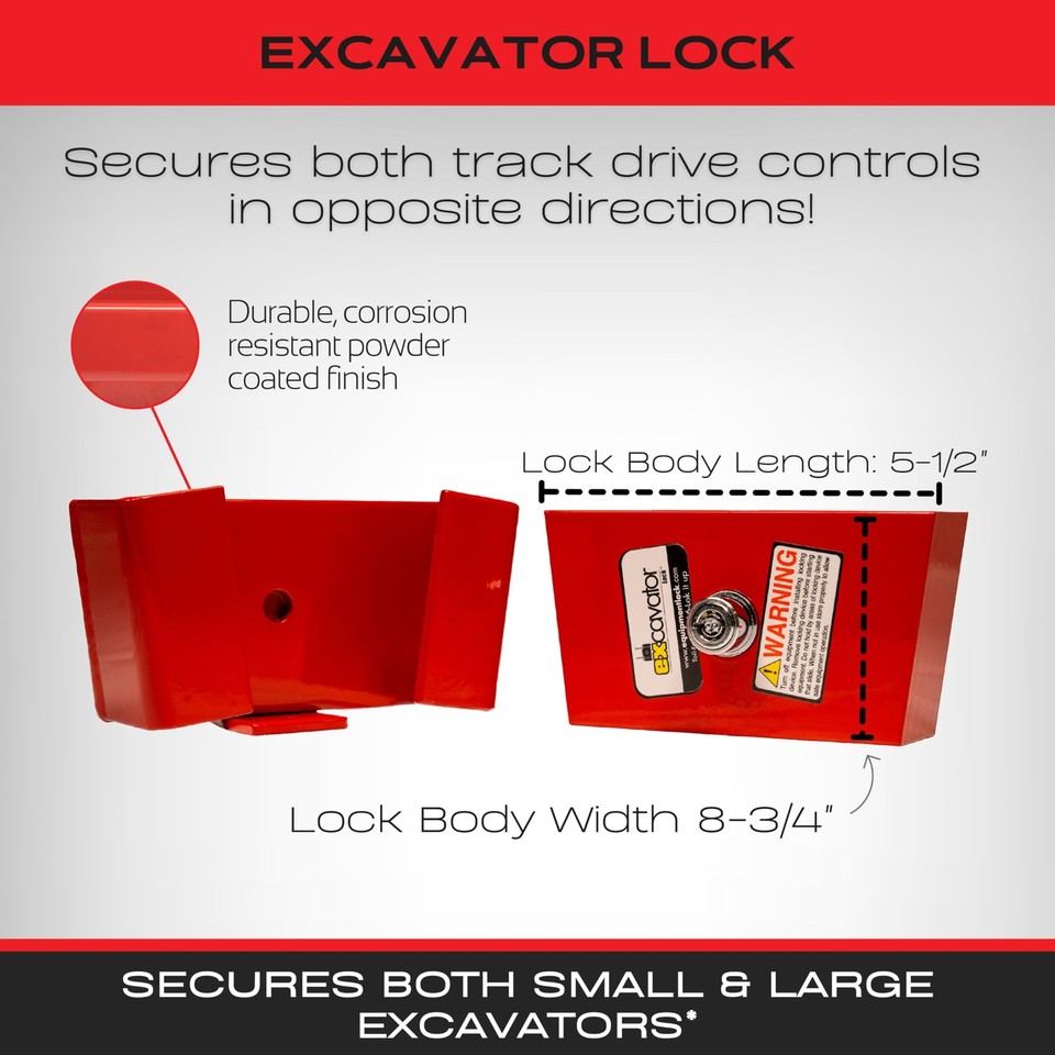 Equipment Lock Excavator Lock - Anti Theft Lock for Earth Movers and ...