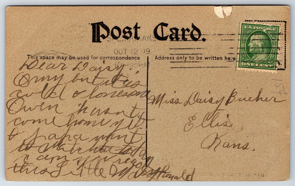 Grace Harlow~A Hopping Good Time~Children Play Jump Rope~Tan Back 1907 ...