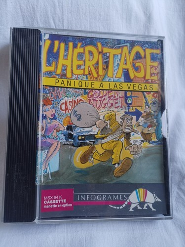 Jeu MSX 64 k L'héritage panique à las Vegas Infogrames 1986 | eBay
