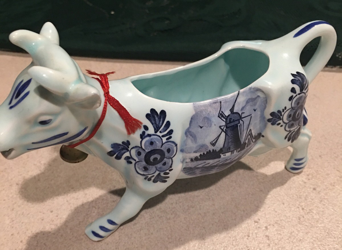 Cow Creamer Delft Windmill Bell